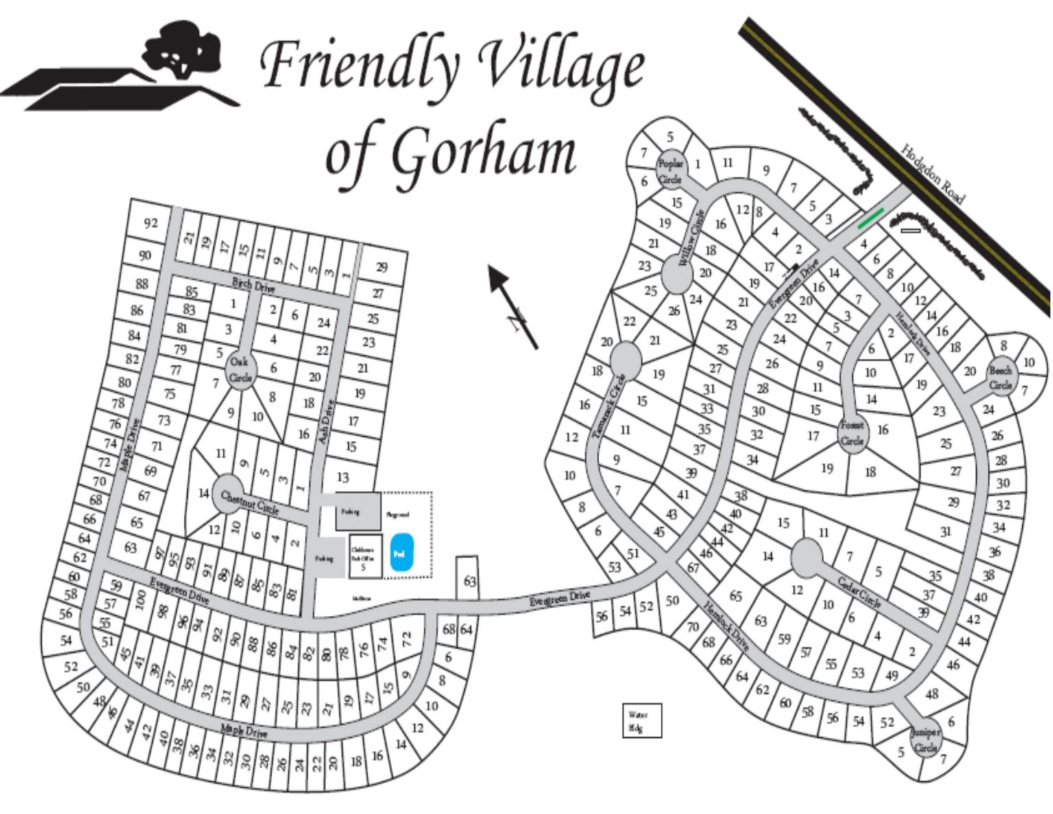 Community Layout – Friendly Village of Gorham